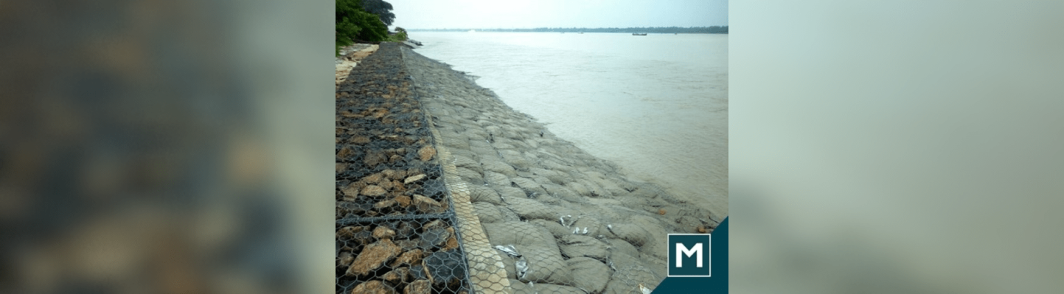 Bank Protection Works in River Ganga at Budge Budge - Maccaferri India